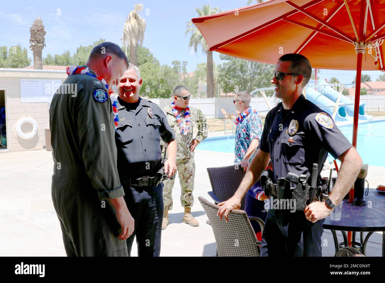 Visalia Police officers enjoyed the celebration and speaking with NAS ...