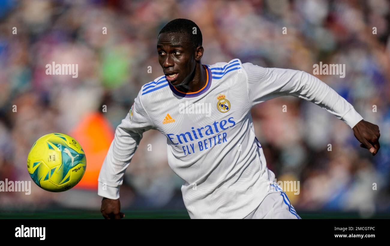 Real Madrid's Ferland Mendy during the La Liga soccer match between ...