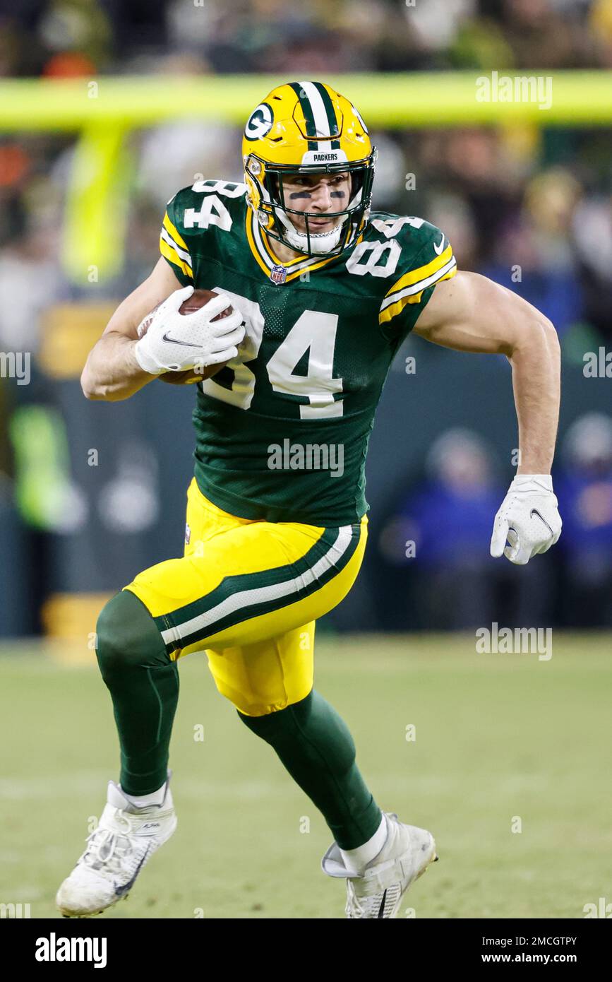 Green Bay Packers tight end Tyler Davis (84) runs after a catch during ...