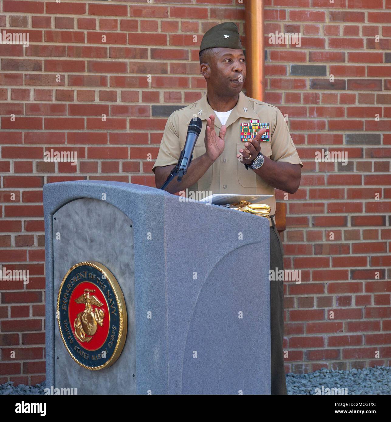 U.S. Marine Corps Col. Michael L. Brooks Kevin, Commanding Officer ...