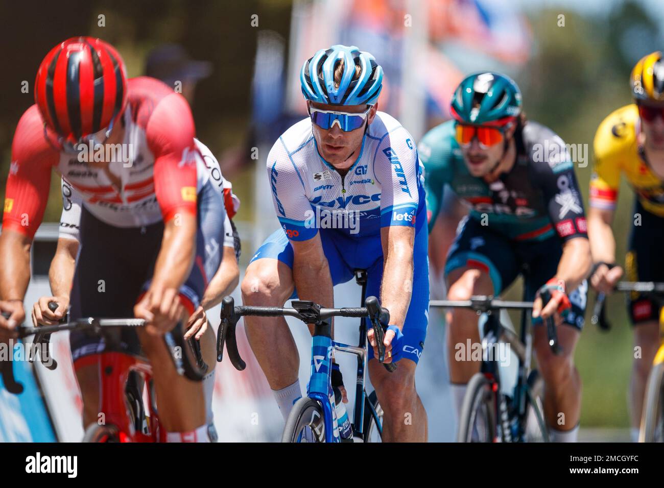 Michael Hepburn rides through Mount Lofty during the Men's Stage 5 ...