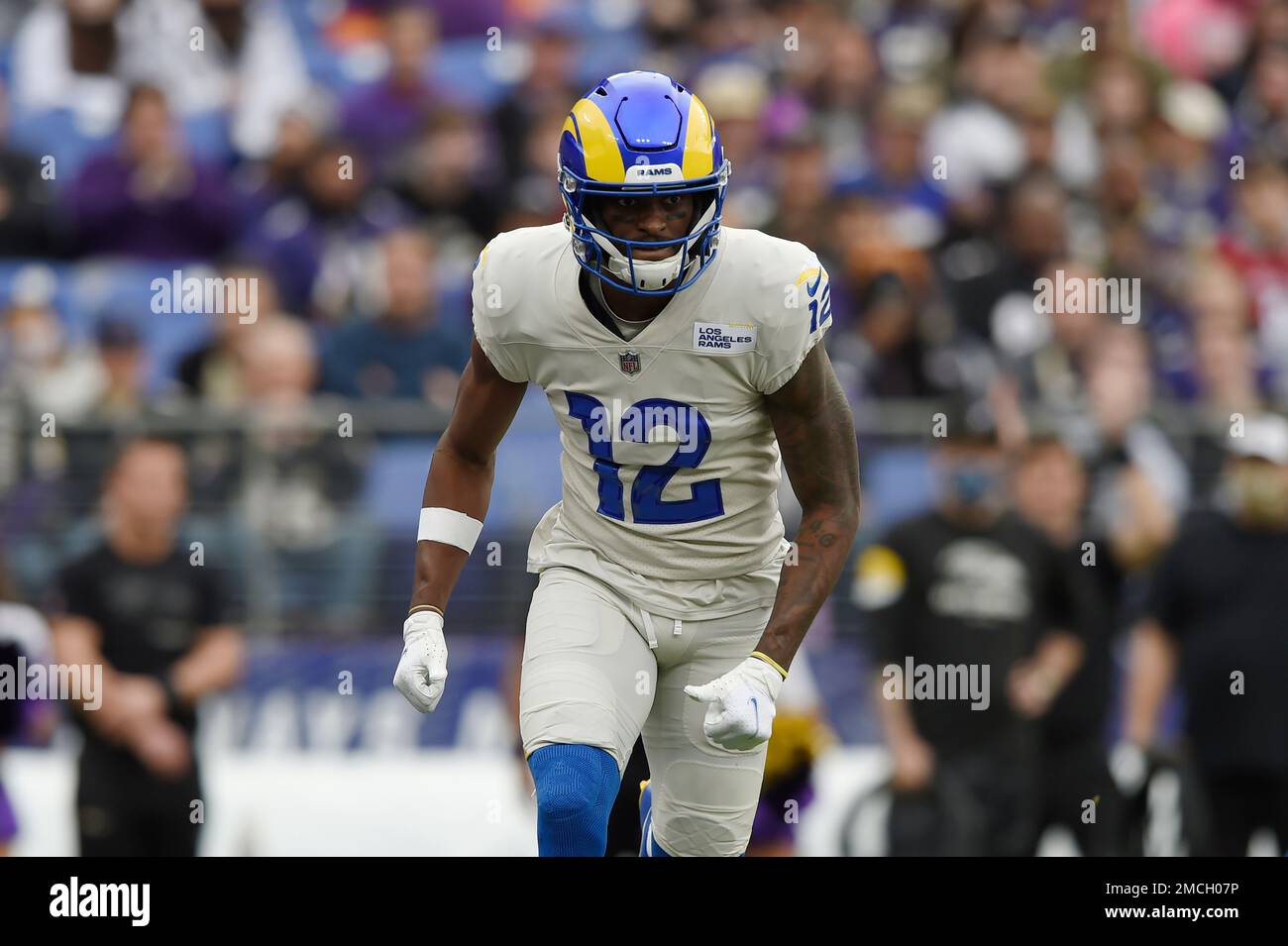 Los Angeles Rams wide receiver Van Jefferson during the first half of ...