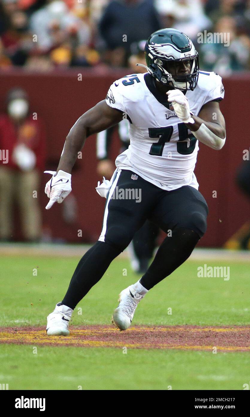 Philadelphia Eagles defensive end Tarron Jackson (75) runs during an ...