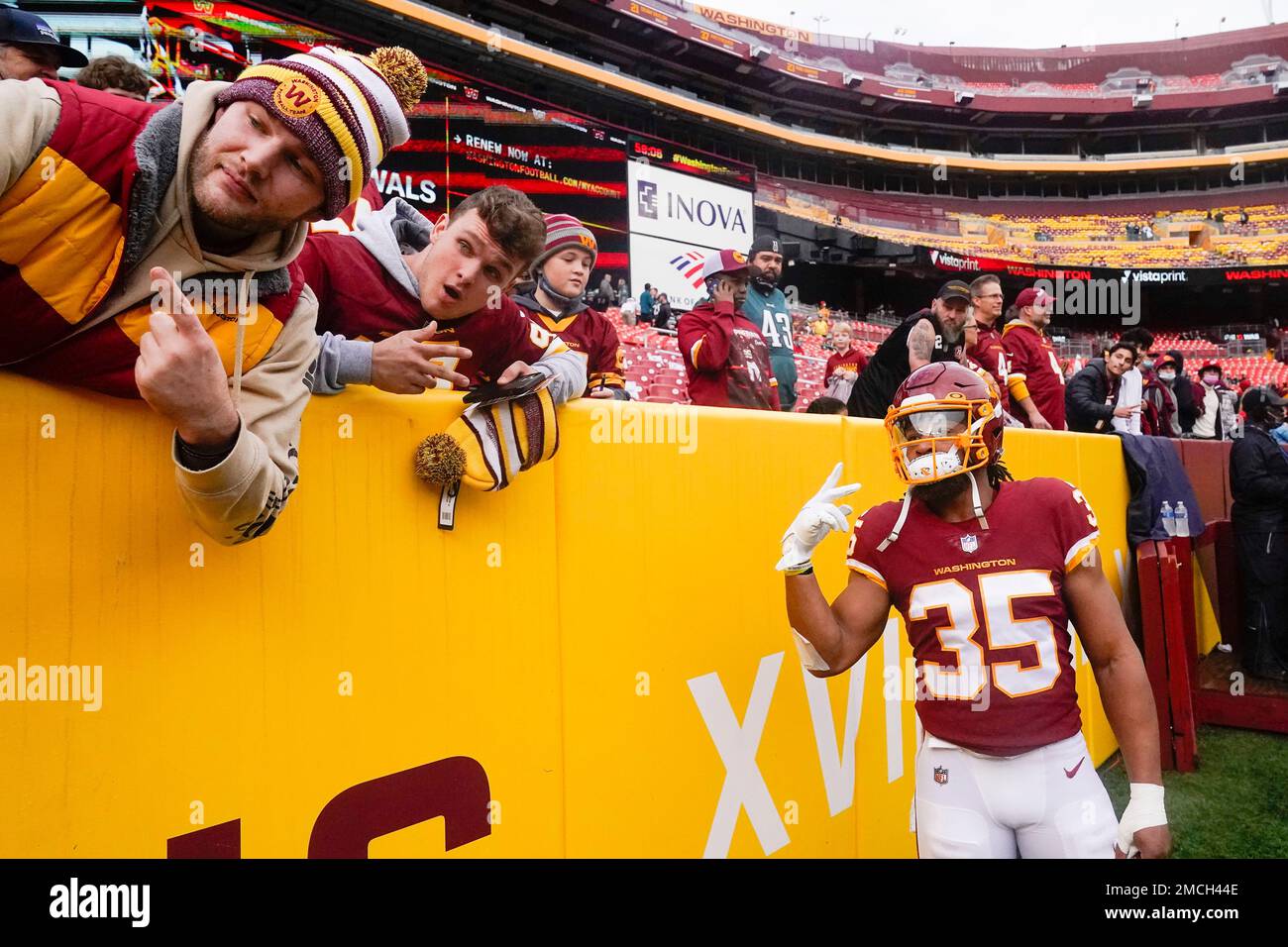 Washington Football Team running back Jonathan Williams (35) poses for ...