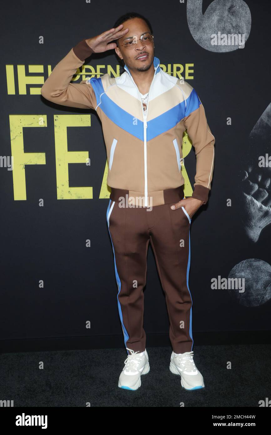 Los Angeles, Ca. 21st Jan, 2023. T.I. at the world premiere of Fear at ...