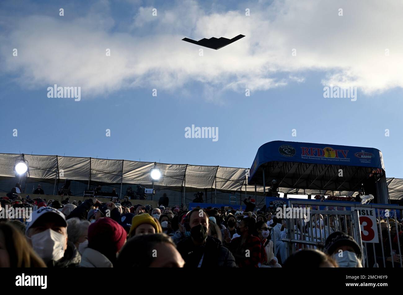 U.S. Air Force B-2 Spirit Flyover at the 133rd Rose Parade in Pasadena ...