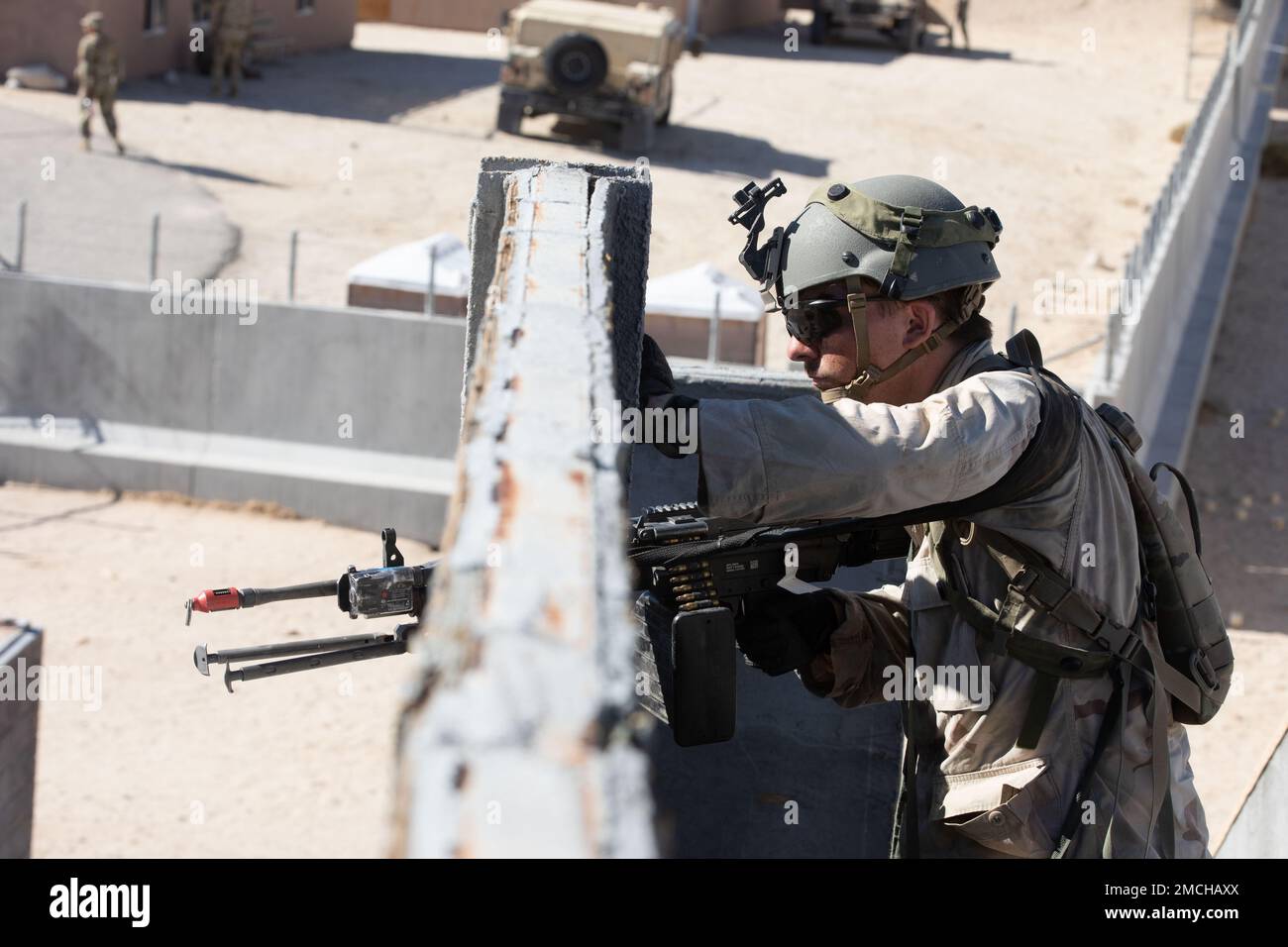U.S. Army Soldier assigned to the 11th Armored Cavalry Regiment, acting ...