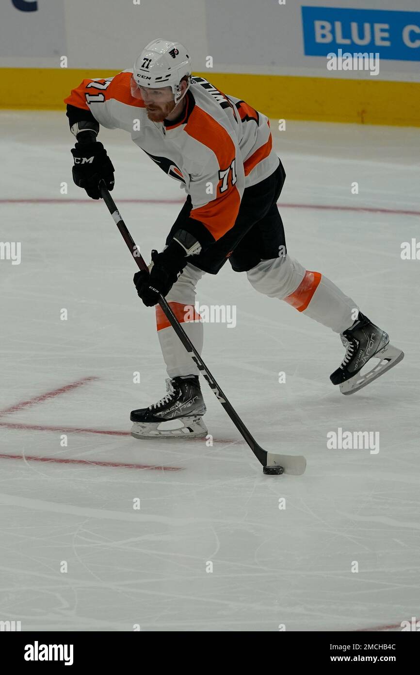 Philadelphia Flyers center Max Willman skates against the Seattle ...