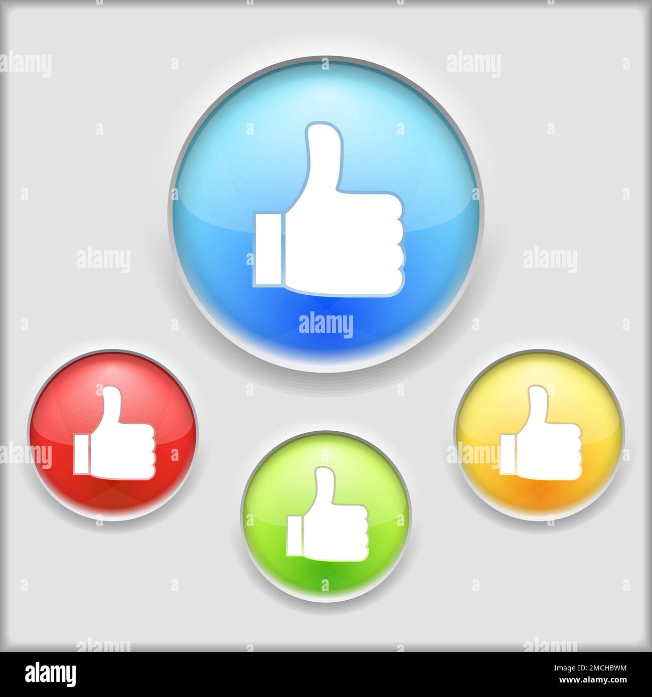 Thumbs up icon, vector eps10 illustration Stock Vector Image & Art - Alamy