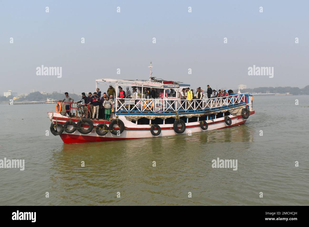 Kolkata, West Bengal, India. 21st Jan, 2023. People are traveling on ...