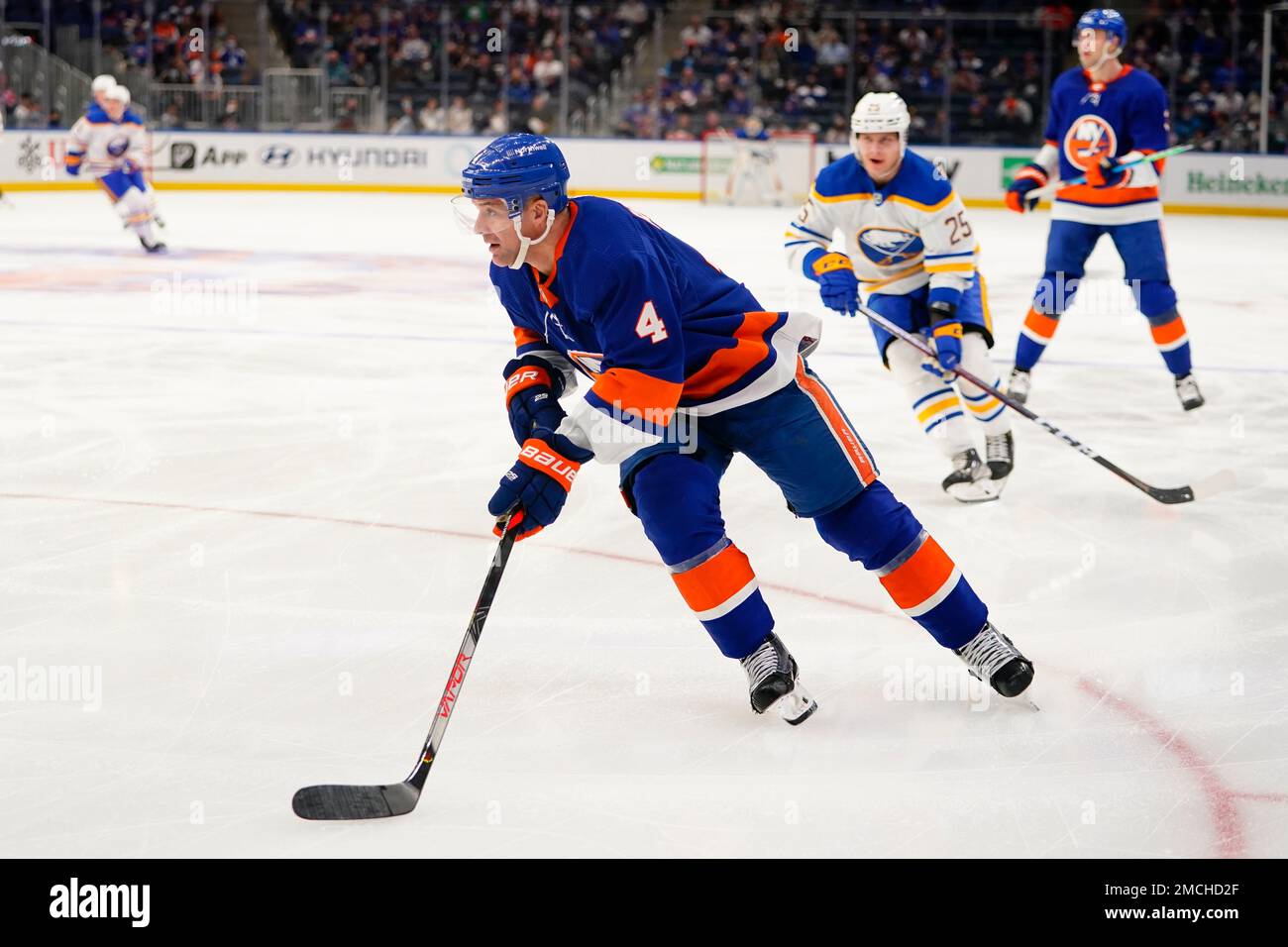 New York Islanders' Andy Greene (4) during the first period of an NHL ...