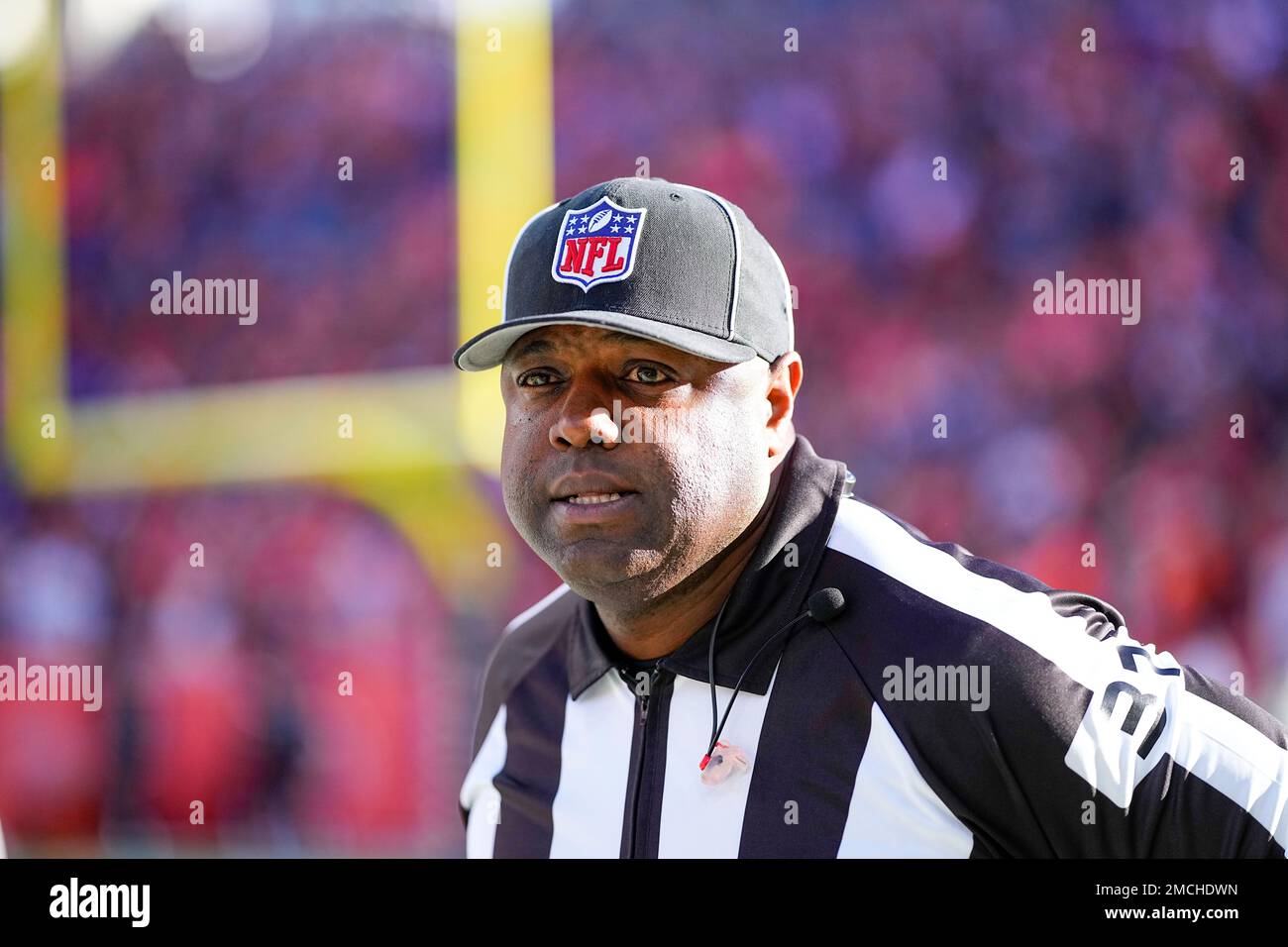 Field judge Mearl Robinson (31) looks on during an NFL football game ...