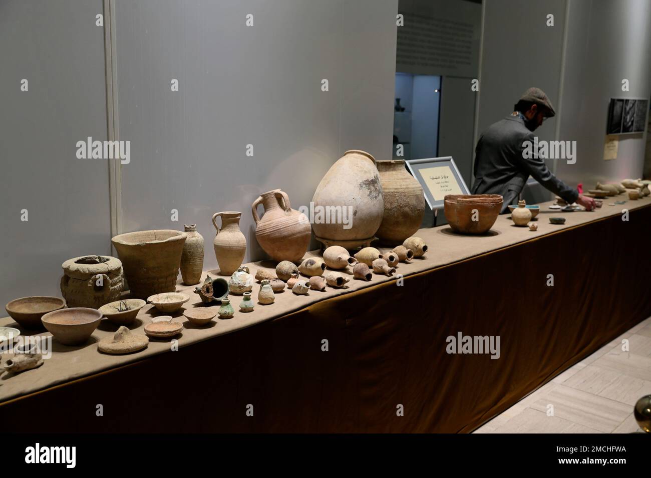 Recovered artifacts are displayed at the Iraqi National Museum in ...