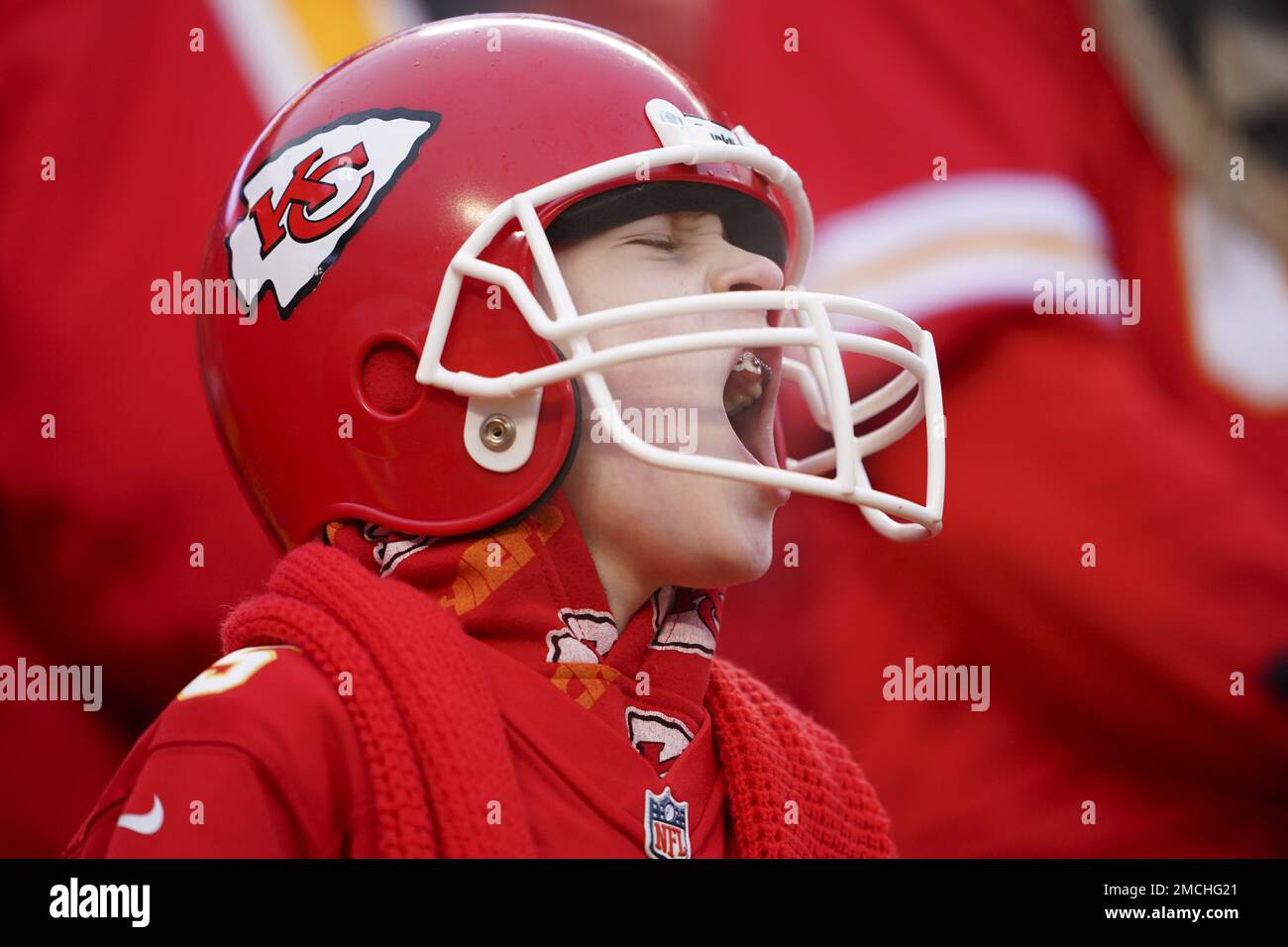 Kansas City, United States. 21st Jan, 2023. A young Kansas City Chiefs ...