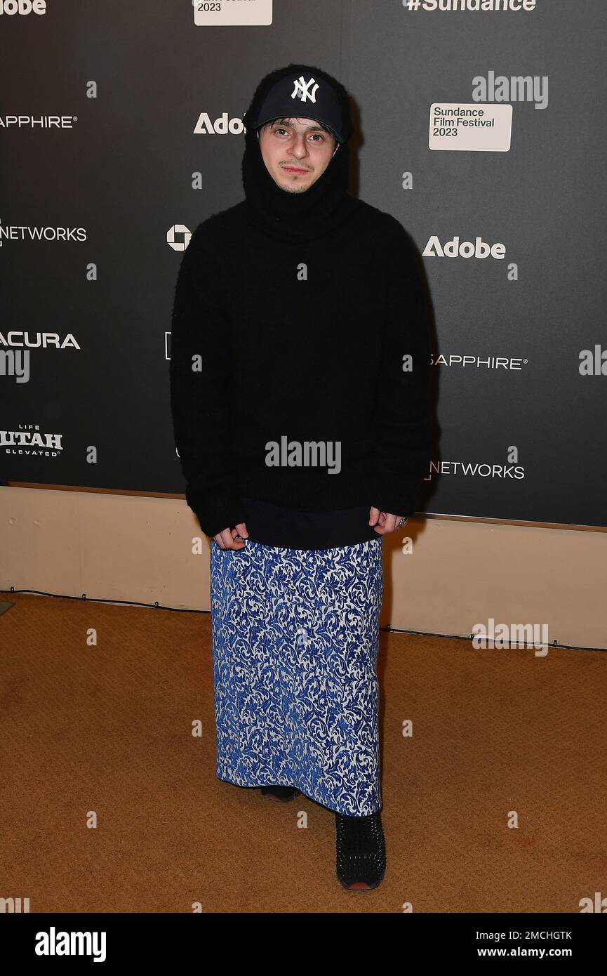 Park City, USA. 21st Jan, 2023. Moises Arias attends the 2023 Sundance ...