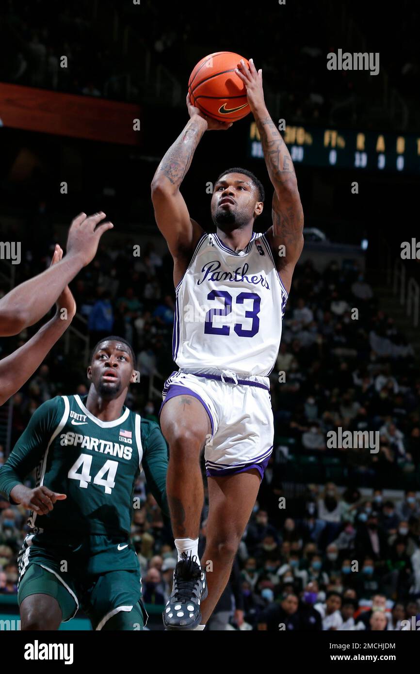 High Point's Brock Williams (23) shoots against Michigan State during ...