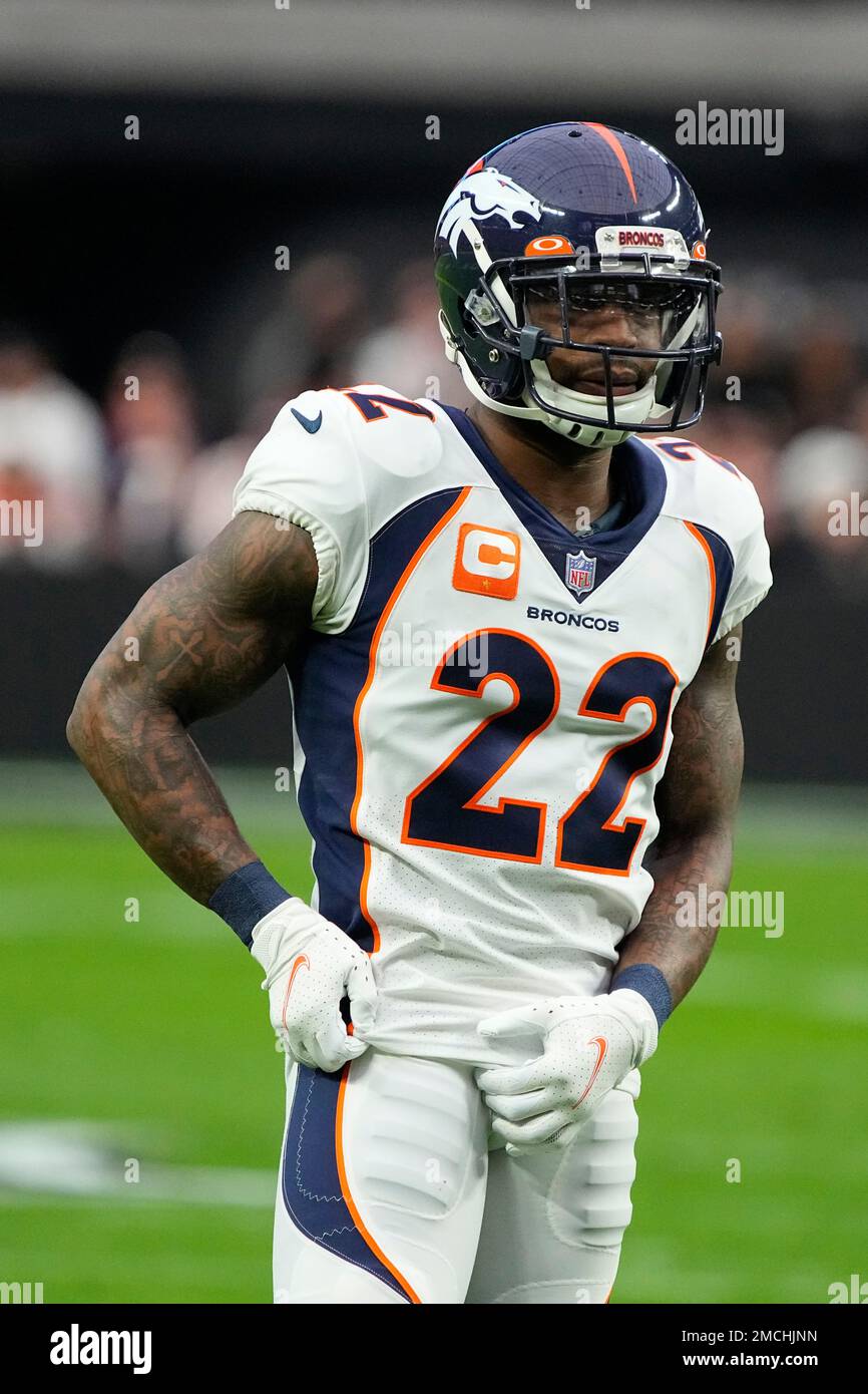 Denver Broncos safety Kareem Jackson (22) during the first half of an ...