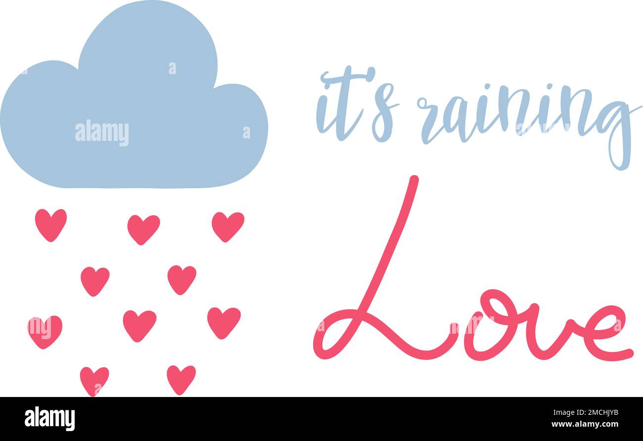 Cute Valentines banner, greeting card design with text lettering vector ...