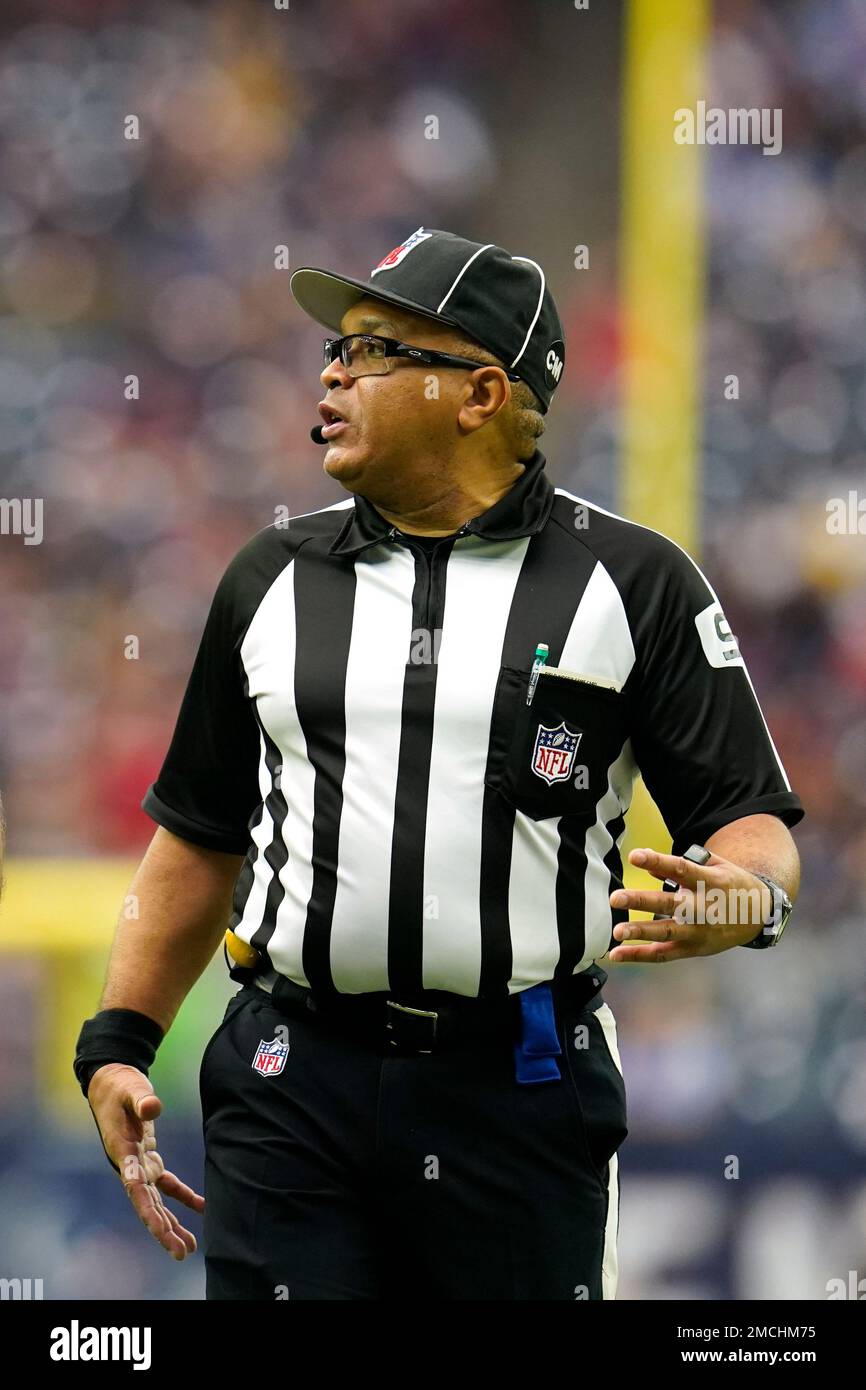 NFL official, field judge James Coleman (95) during an NFL football ...