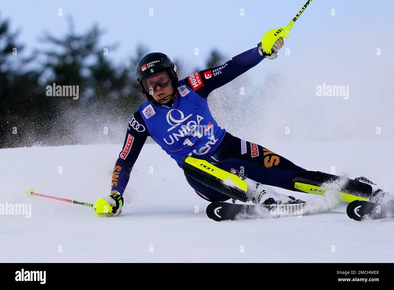 Sweden's Sara Hector competes during an alpine ski women's World Cup ...