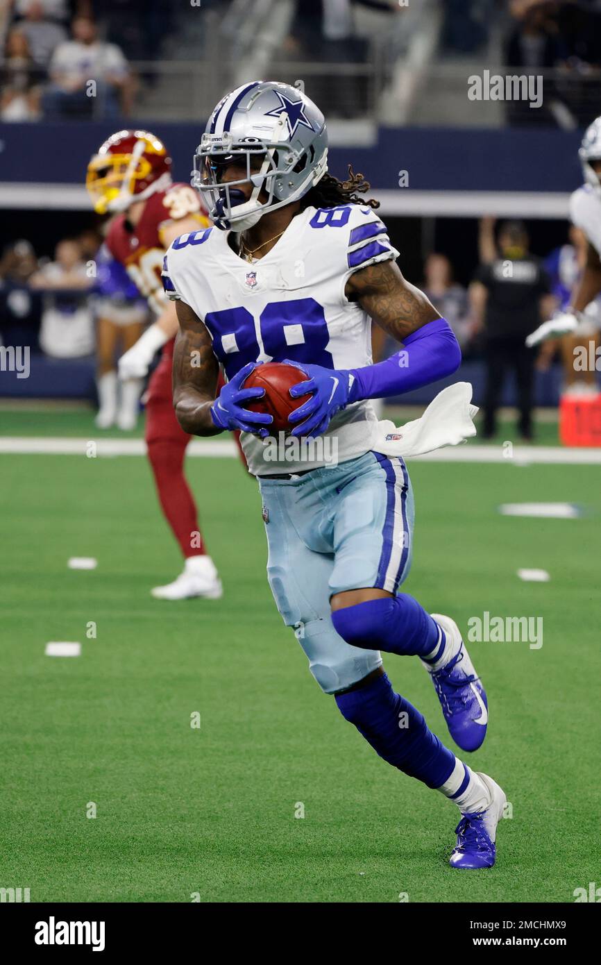 Dallas Cowboys wide receiver CeeDee Lamb gains yards after a catch ...