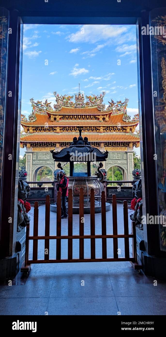 Zhulinshan Temple in Linkou, 22 Feb, 2023: The Lunar New Year`s Day ...