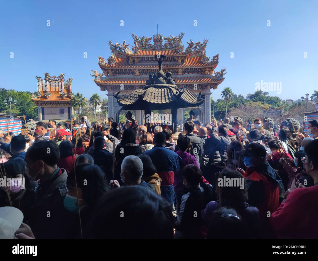 Zhulinshan Temple in Linkou, 22 Feb, 2023: The Lunar New Year`s Day ...
