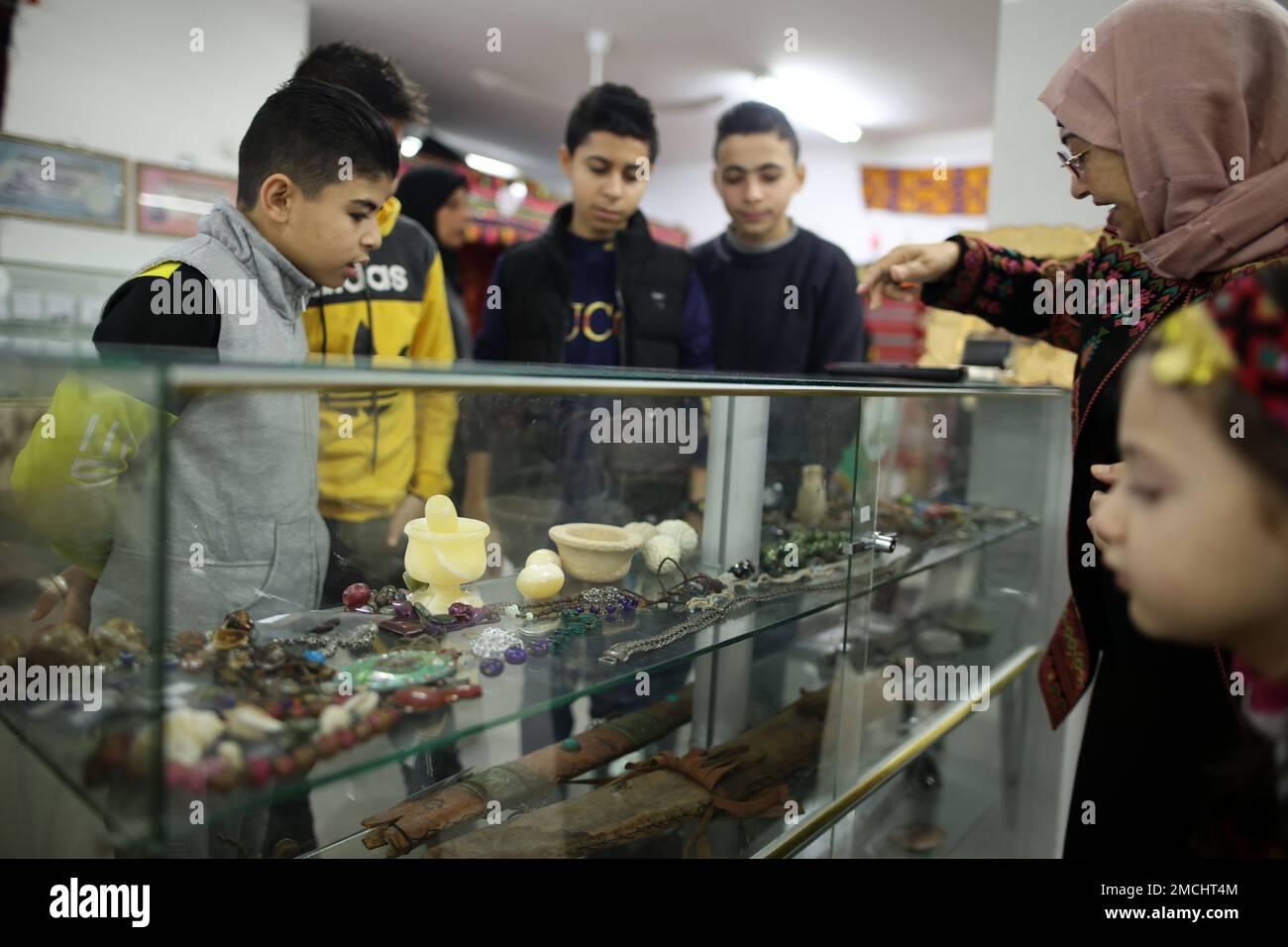 Suhaila Shaheen, 60 displays valuables inside her own museum in Rafah ...