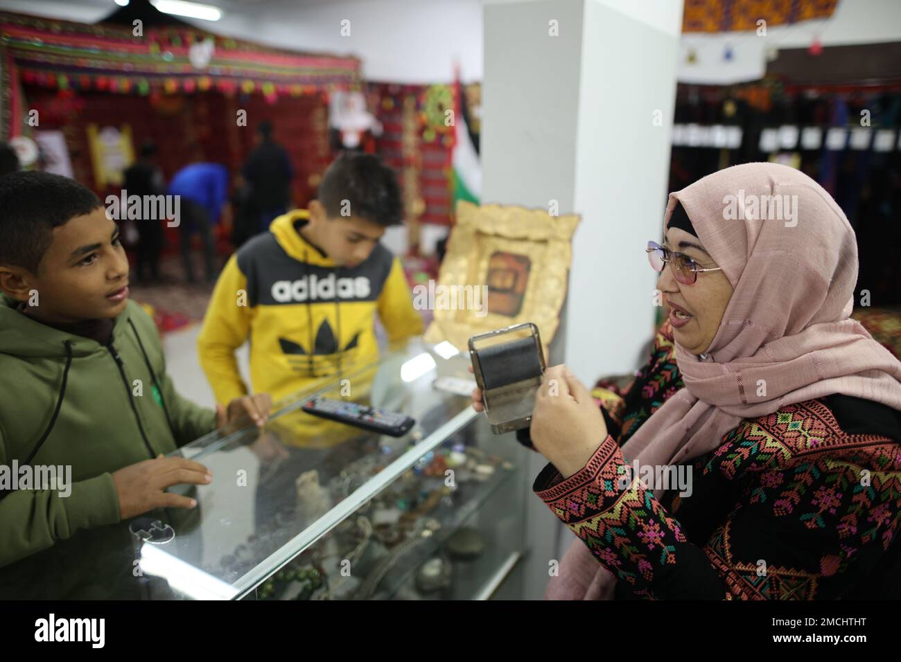 Suhaila Shaheen, 60 displays valuables inside her own museum in Rafah ...