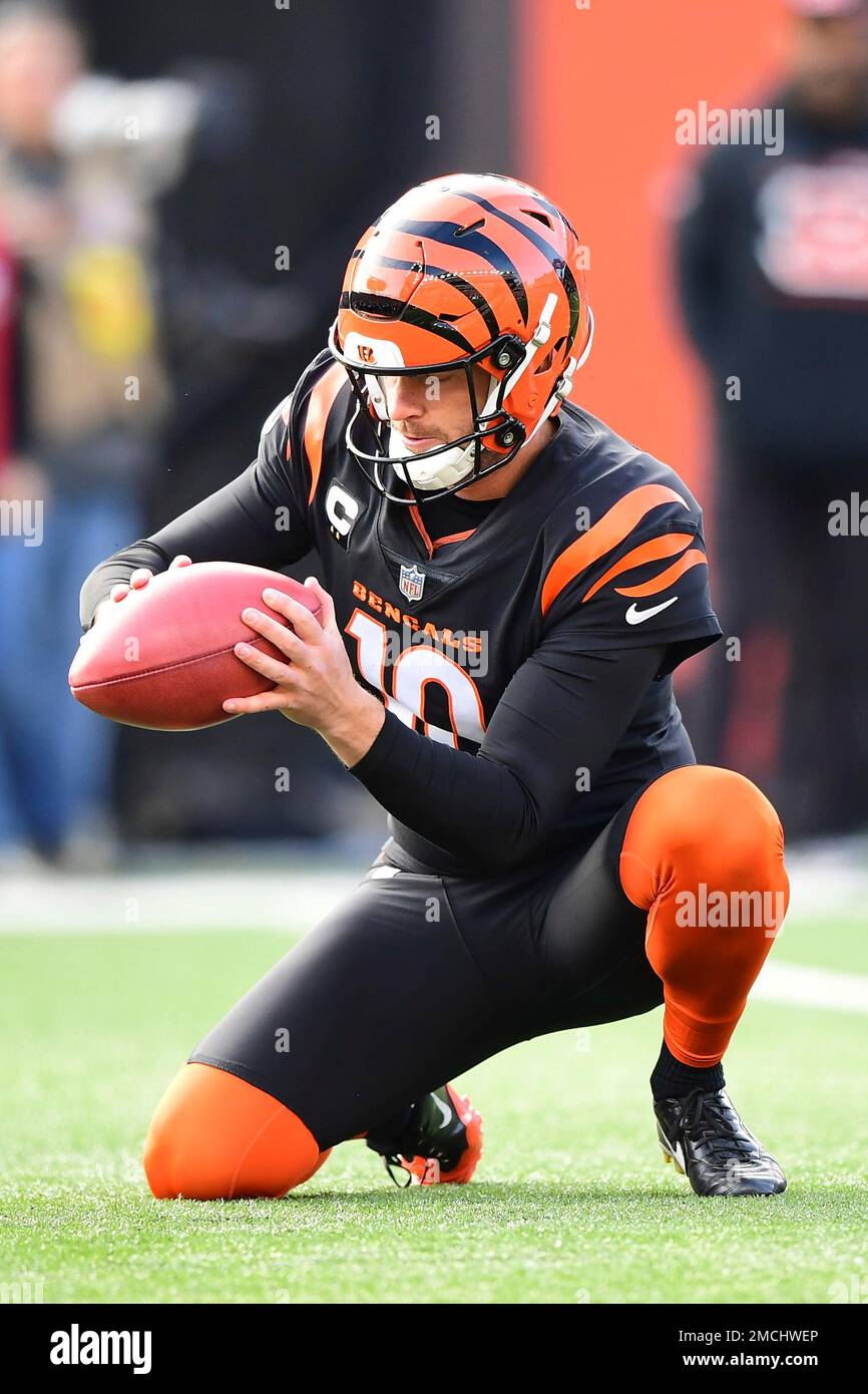 Cincinnati Bengals punter Kevin Huber (10) during an NFL football game ...