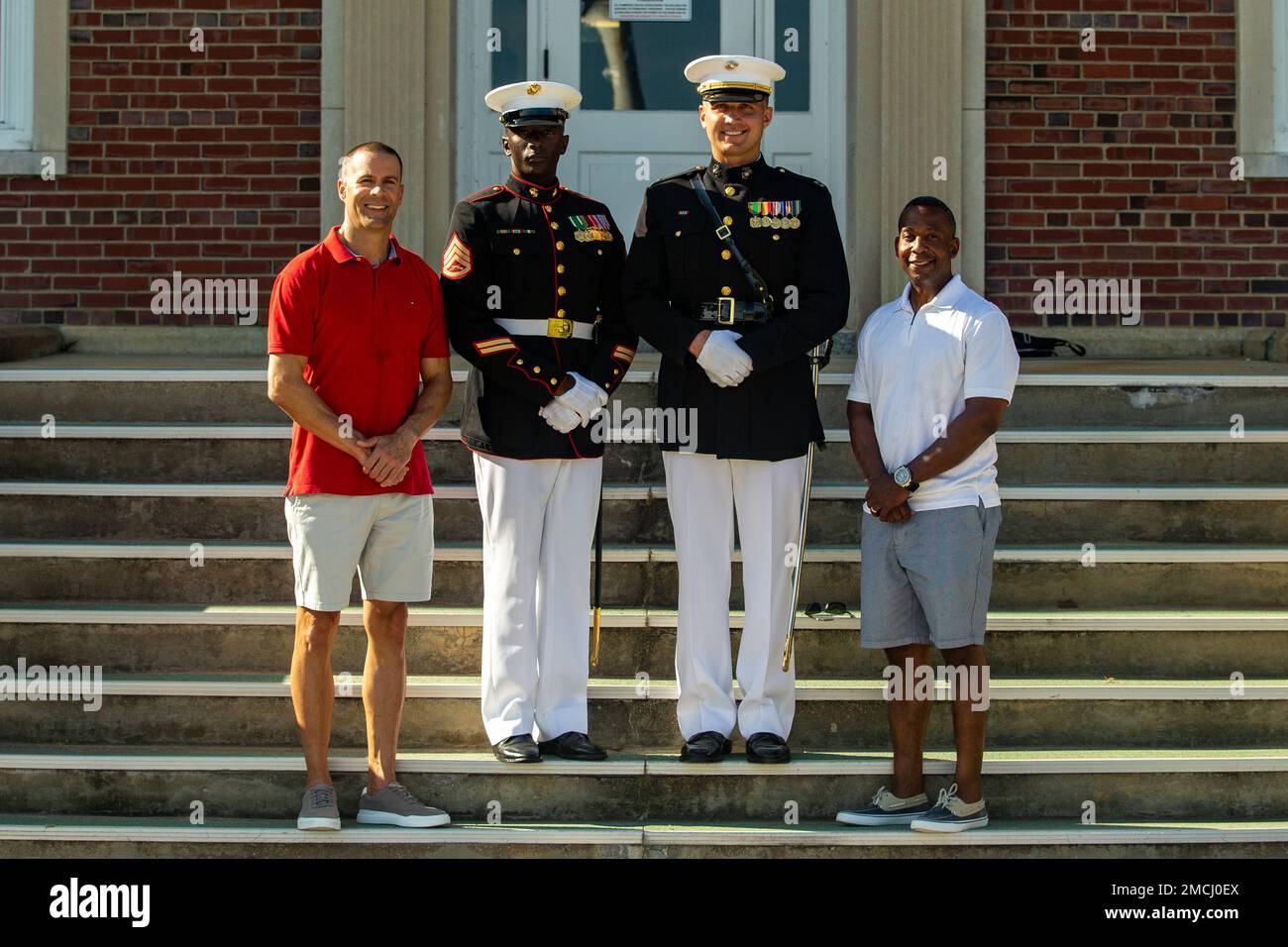 U.S. Marine Corps Col. Michael L. Brooks, the base commander of Marine ...