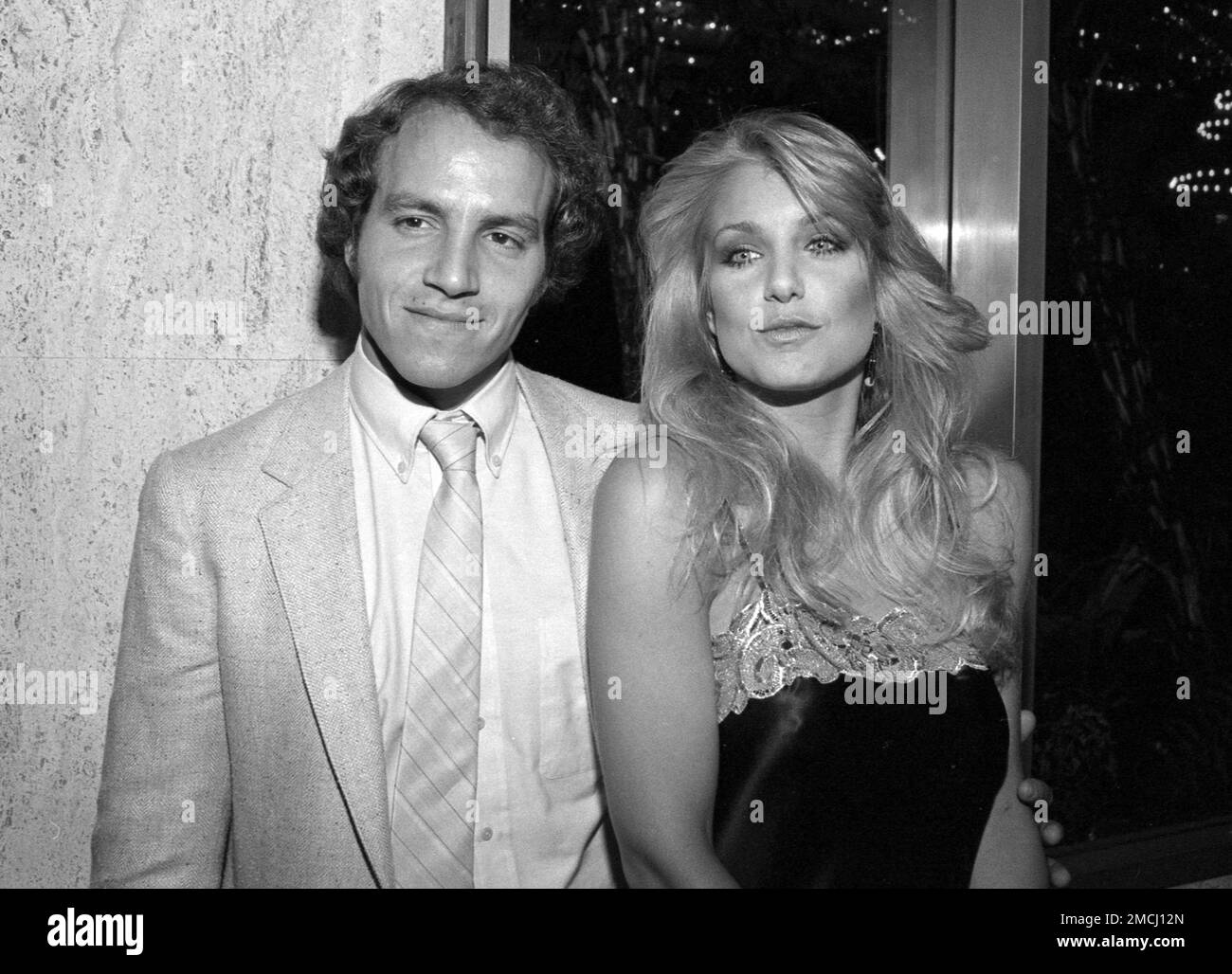 Heather Thomas and fiancee George Fortmuller at the ABC affiliates ...
