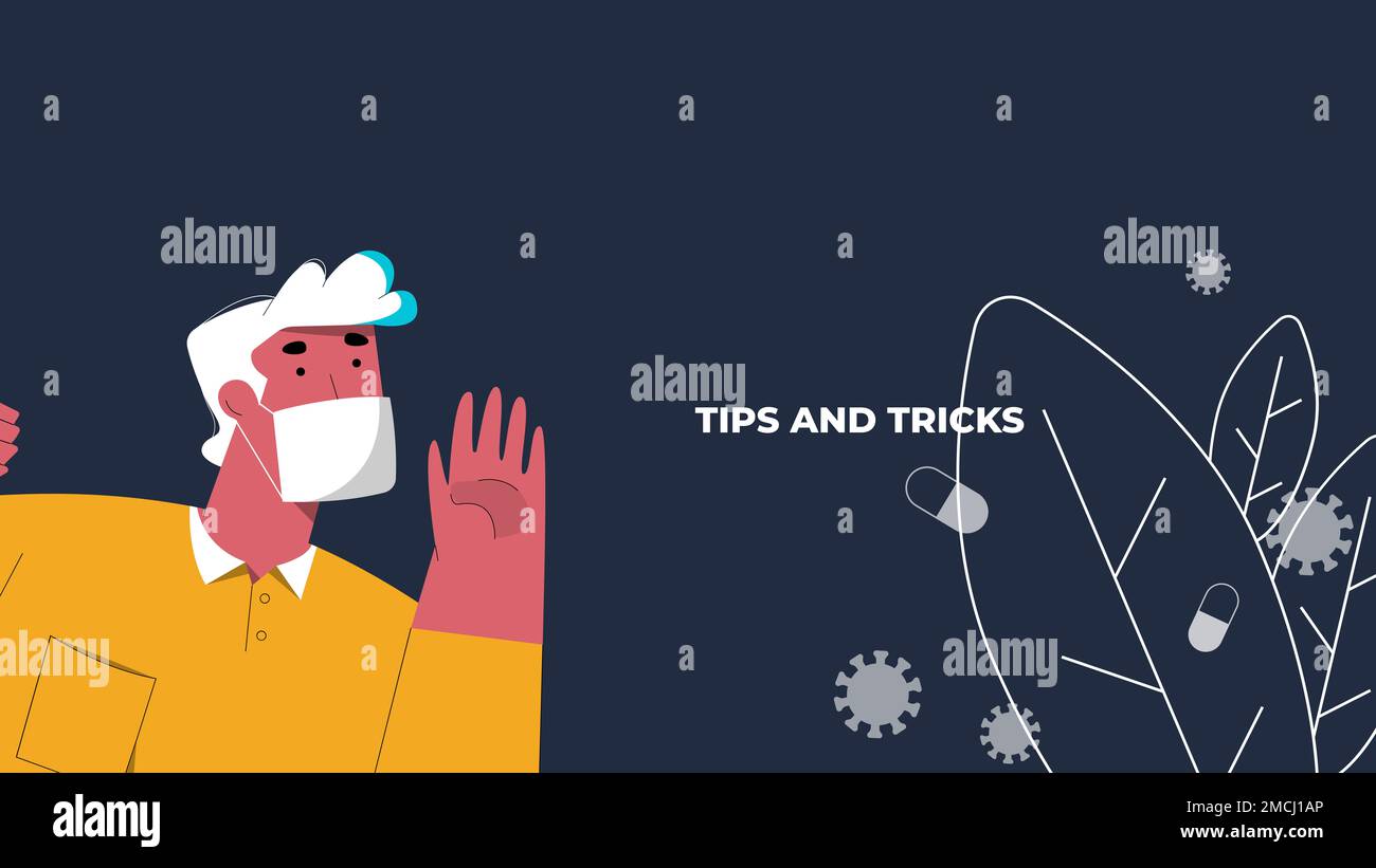 covid 19 informative presentation with boxes to add text and ...