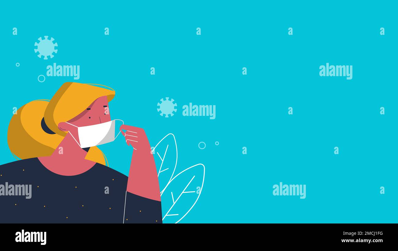 covid 19 informative presentation with boxes to add text and ...