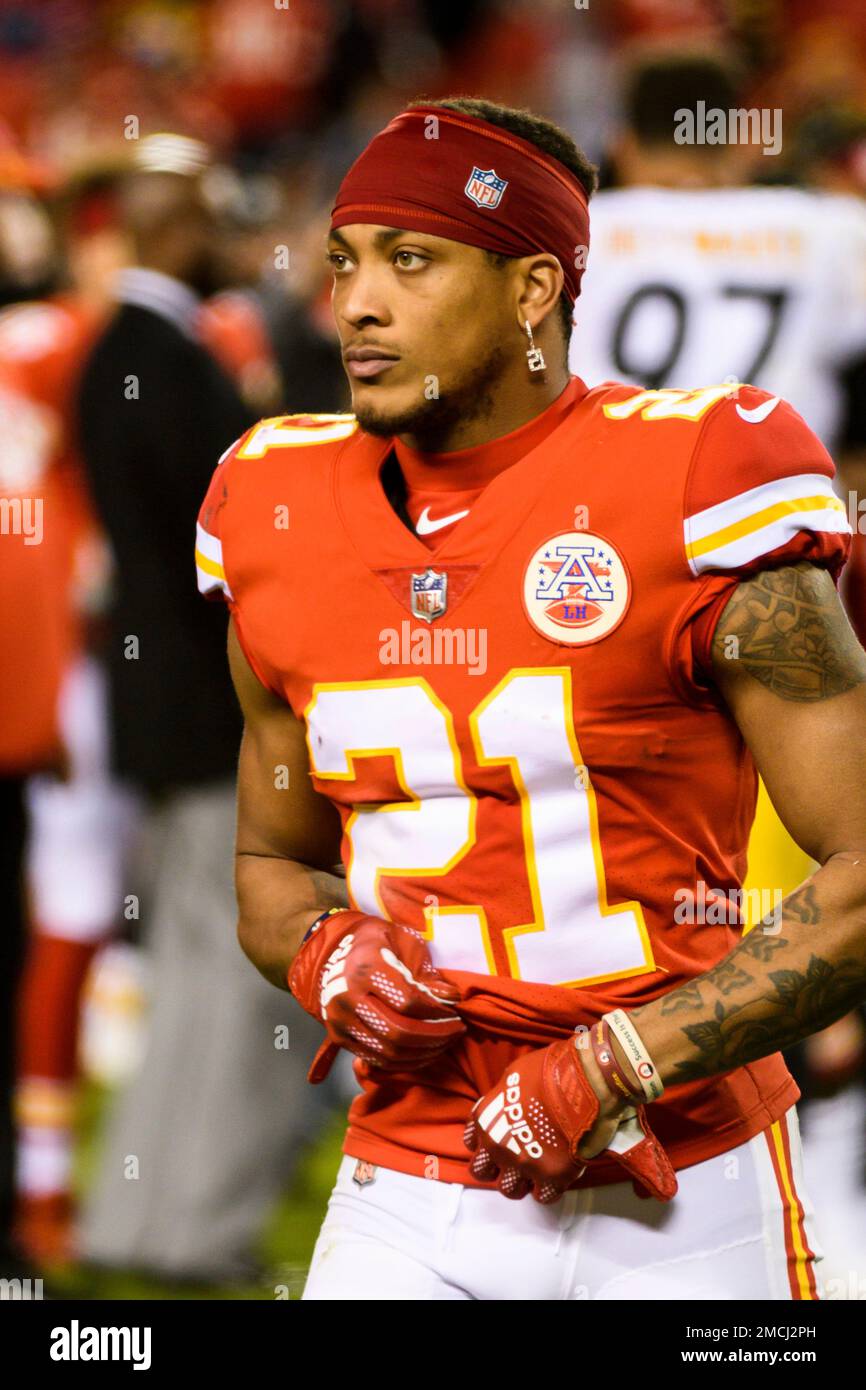 Kansas City Chiefs cornerback Mike Hughes after their NFL football game ...