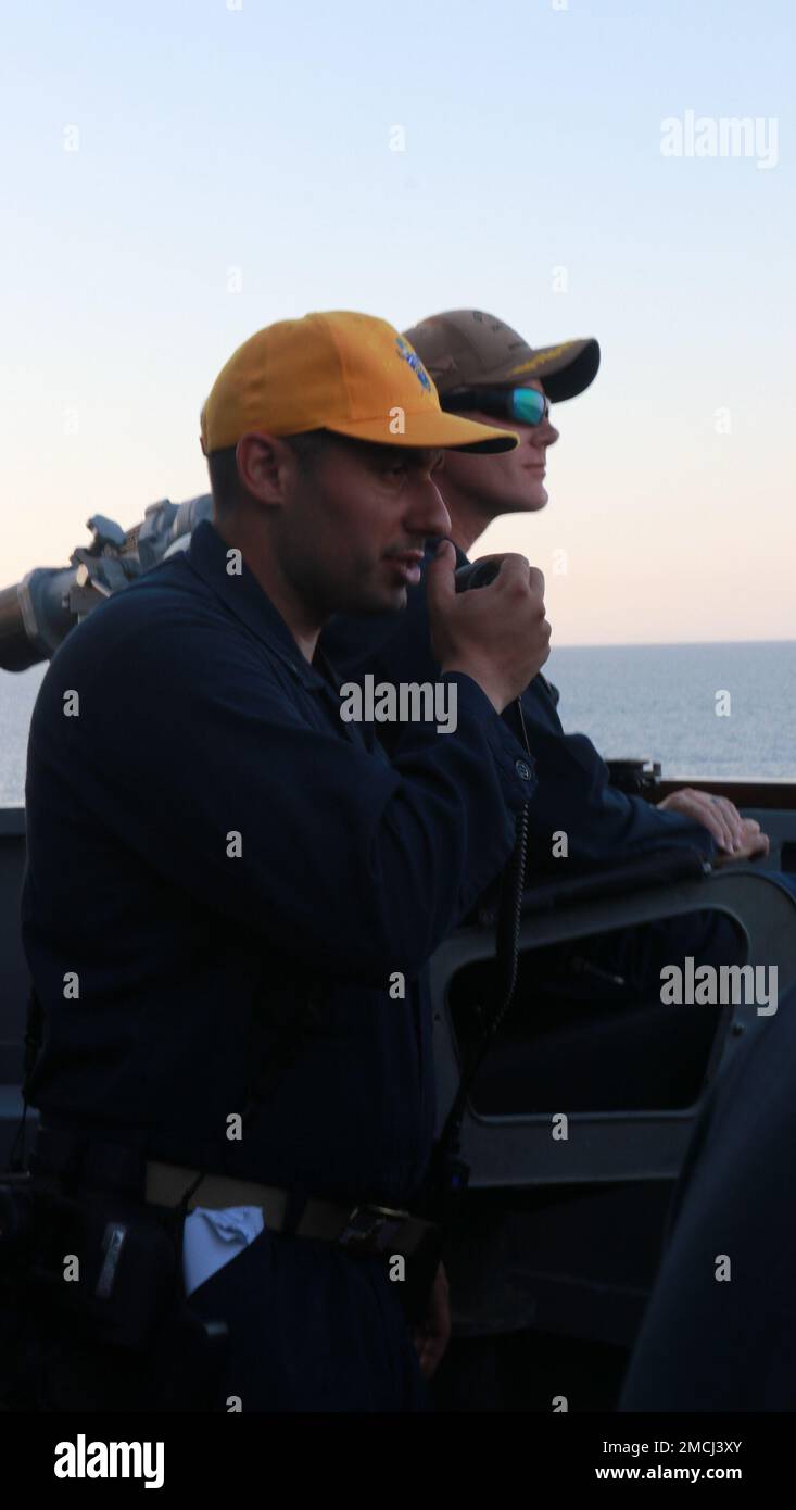 220704-N-SP805-0019 MEDITERRANEAN SEA (July 4, 2022) Lt. j.g. Nicholas ...