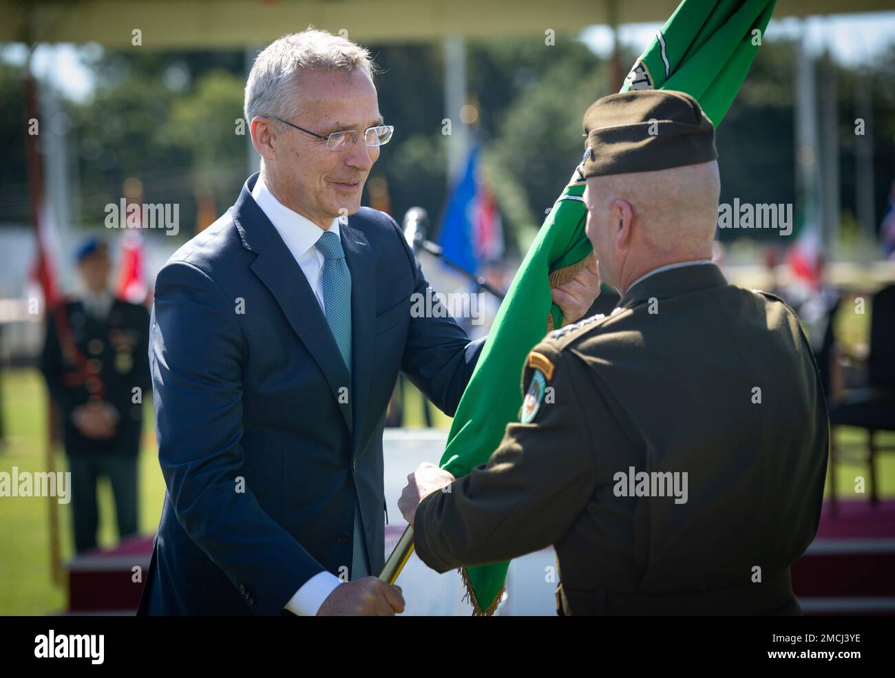 SHAPE, Belgium – SHAPE holds a change of command ceremony where ...