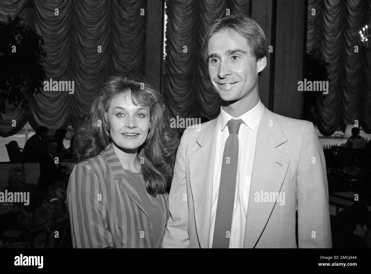 Karen Austin and Michael Catlin at the ABC affiliates party at the ...