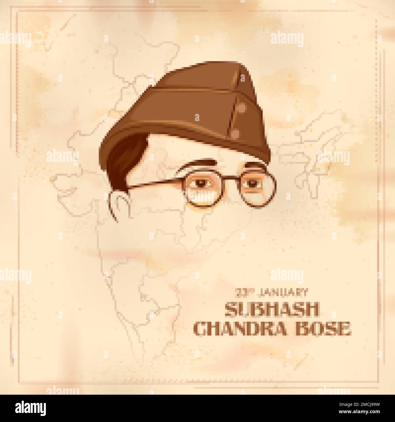 illustration of Indian background with Nation Hero and Freedom Fighter ...