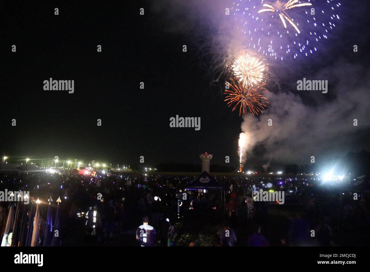 Fireworks rain across the Division Parade Field July 4 at the ...