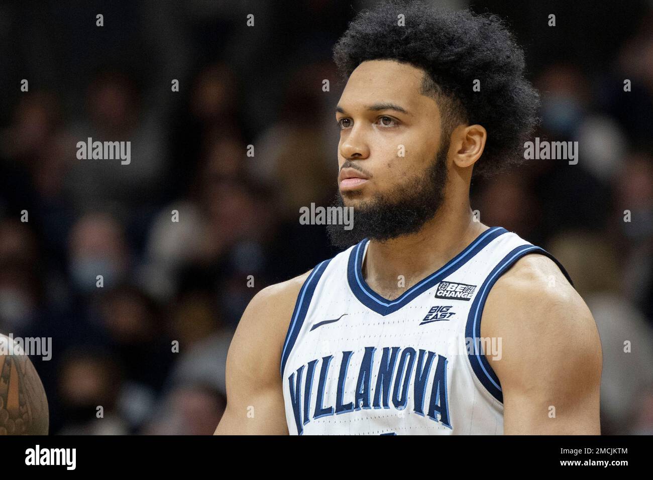 Villanova guard Caleb Daniels (14) in action during an NCAA college ...