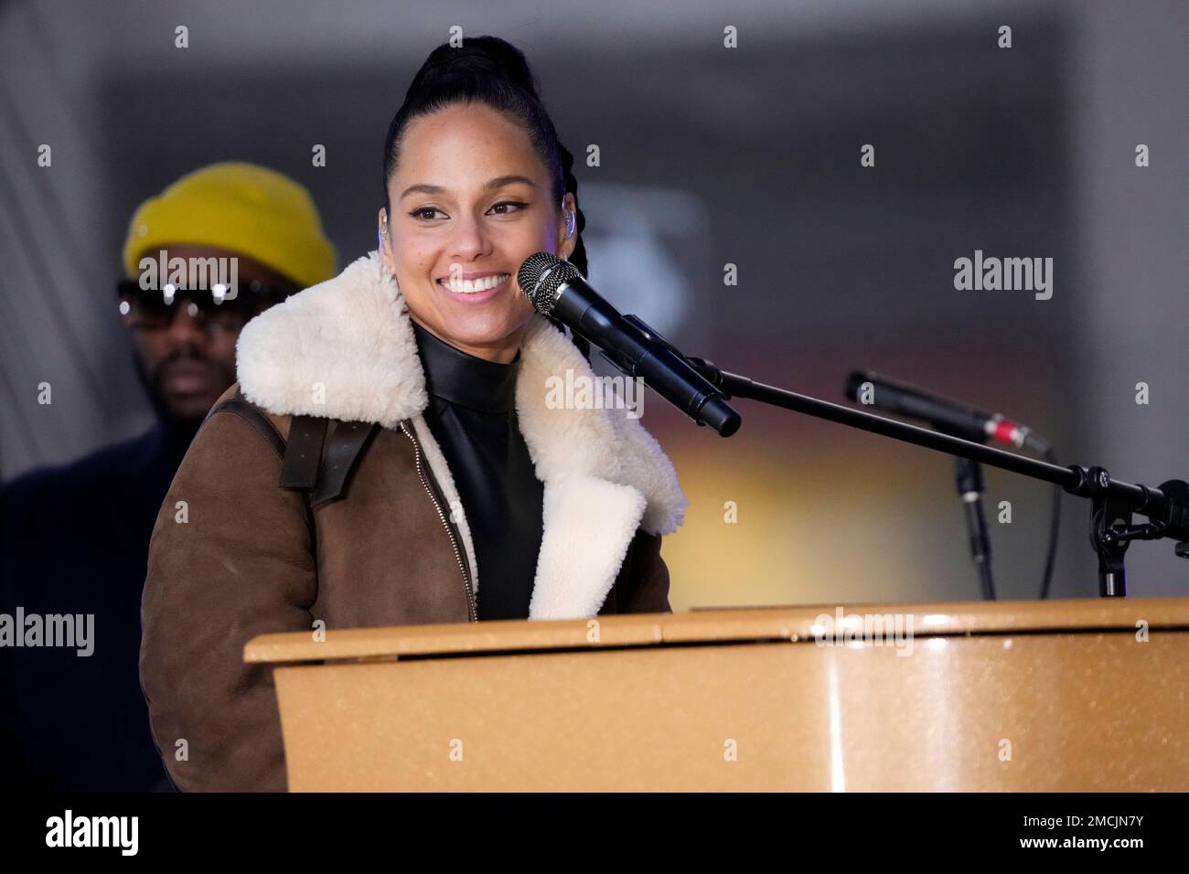 Alicia Keys performs on NBC's "Today" show at Rockefeller Plaza on ...