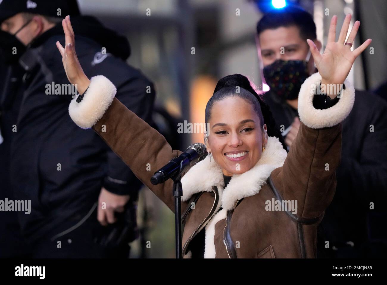 Alicia Keys performs on NBC's "Today" show at Rockefeller Plaza on ...