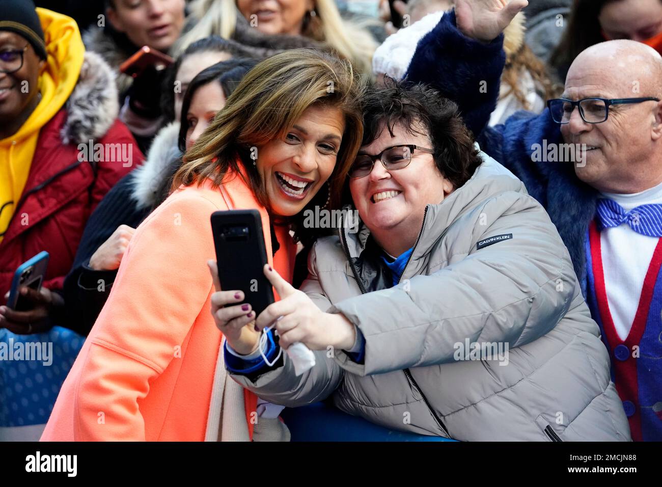 Hoda Kotb meets with fans on NBC's "Today" show at Rockefeller Plaza on ...