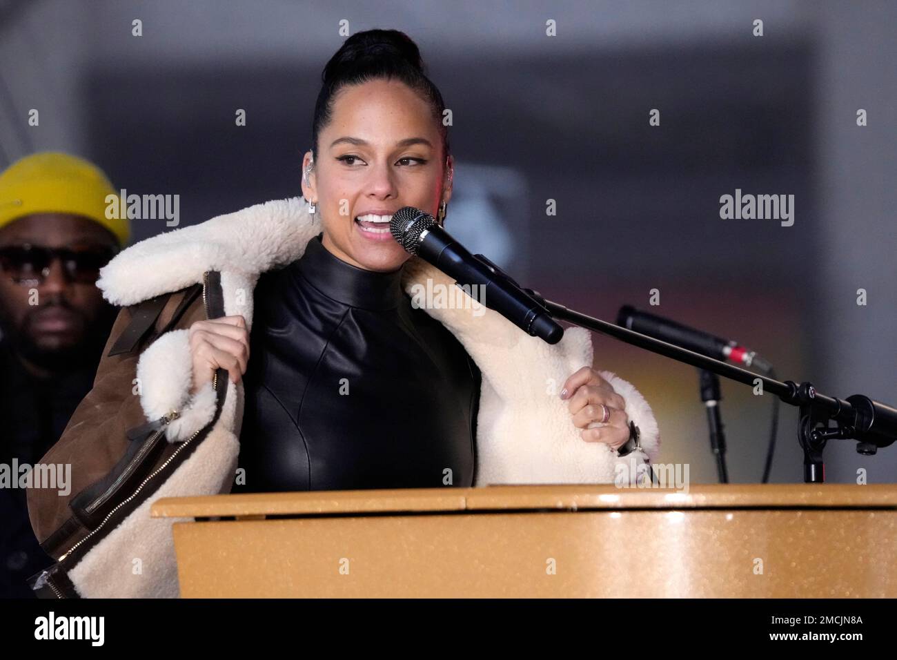 Alicia Keys performs on NBC's "Today" show at Rockefeller Plaza on ...