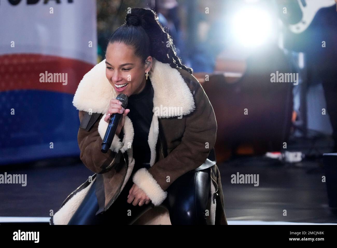 Alicia Keys performs on NBC's "Today" show at Rockefeller Plaza on ...