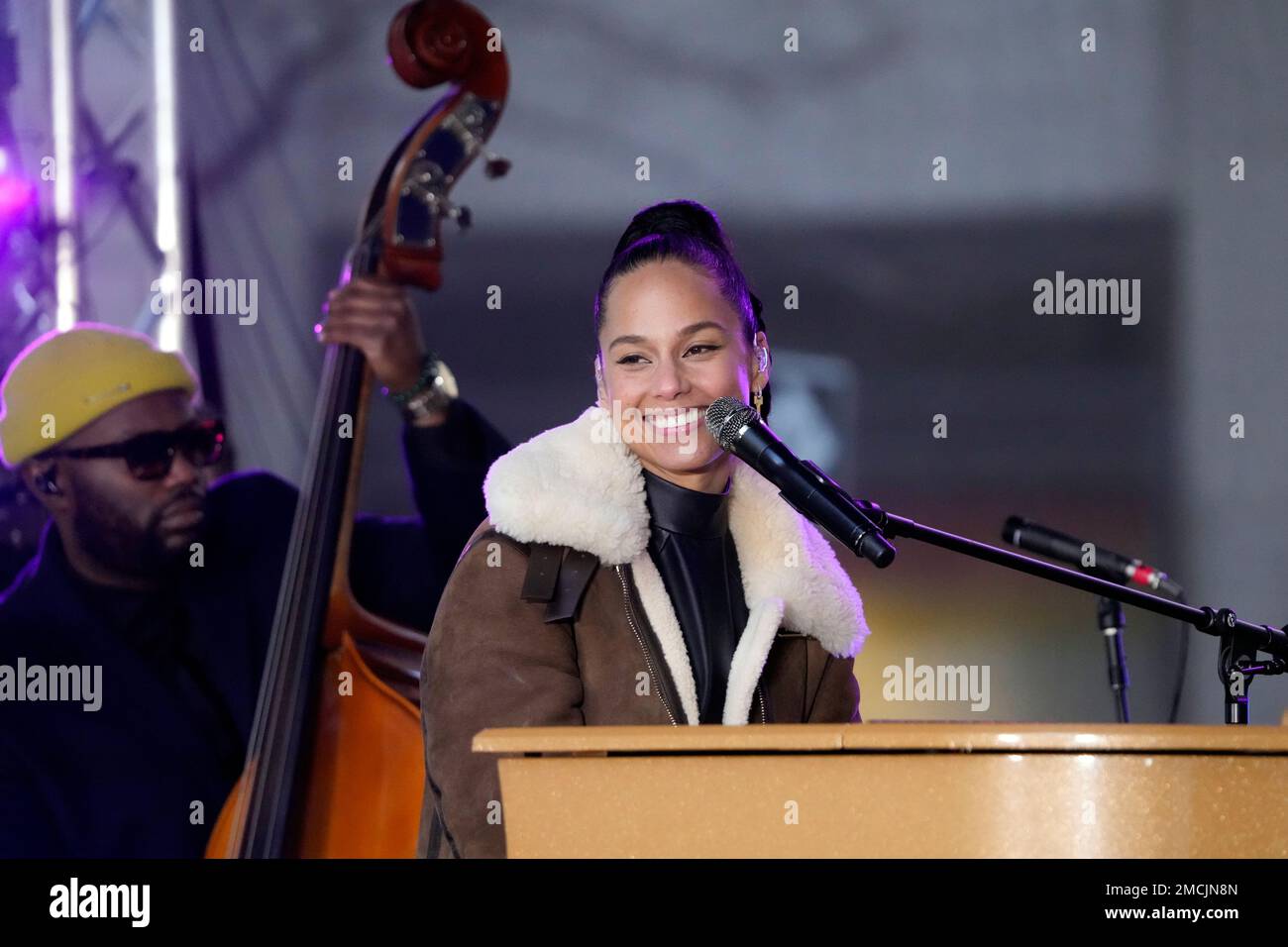 Alicia Keys performs on NBC's "Today" show at Rockefeller Plaza on ...