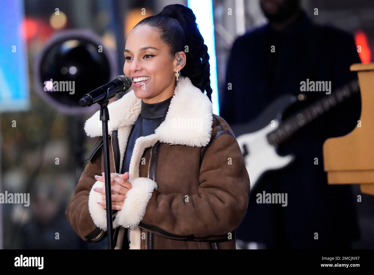 Alicia Keys performs on NBC's "Today" show at Rockefeller Plaza on ...