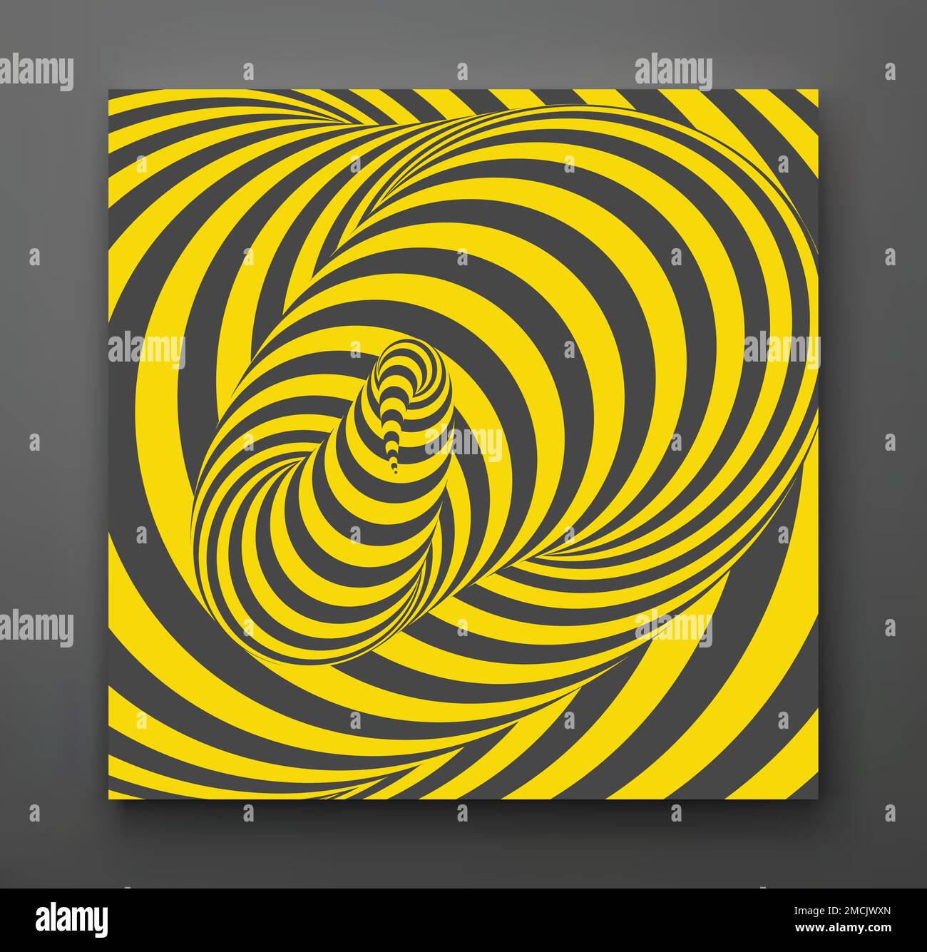 Pattern with optical illusion. Abstract striped background. Vector ...