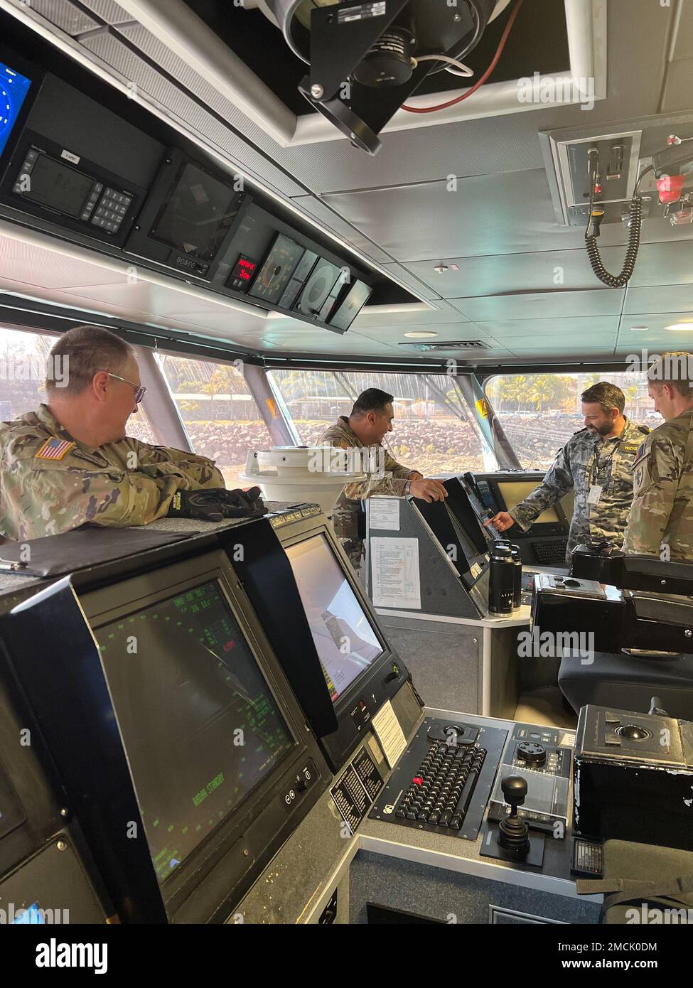 Soldiers from the Logistics Support Vessel-3 “Gen. Brehon B. Somervell ...